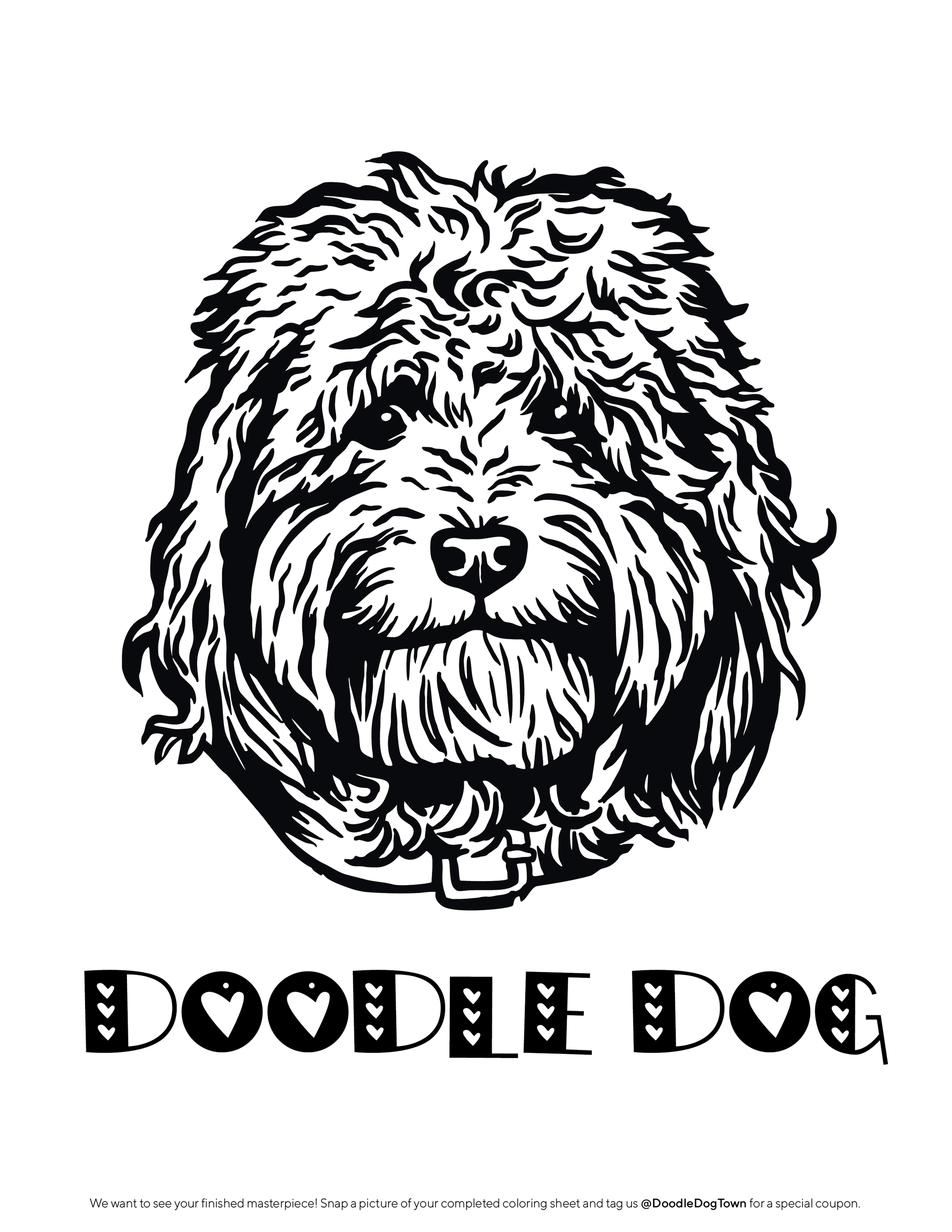 goldendoodle coloring pages free
