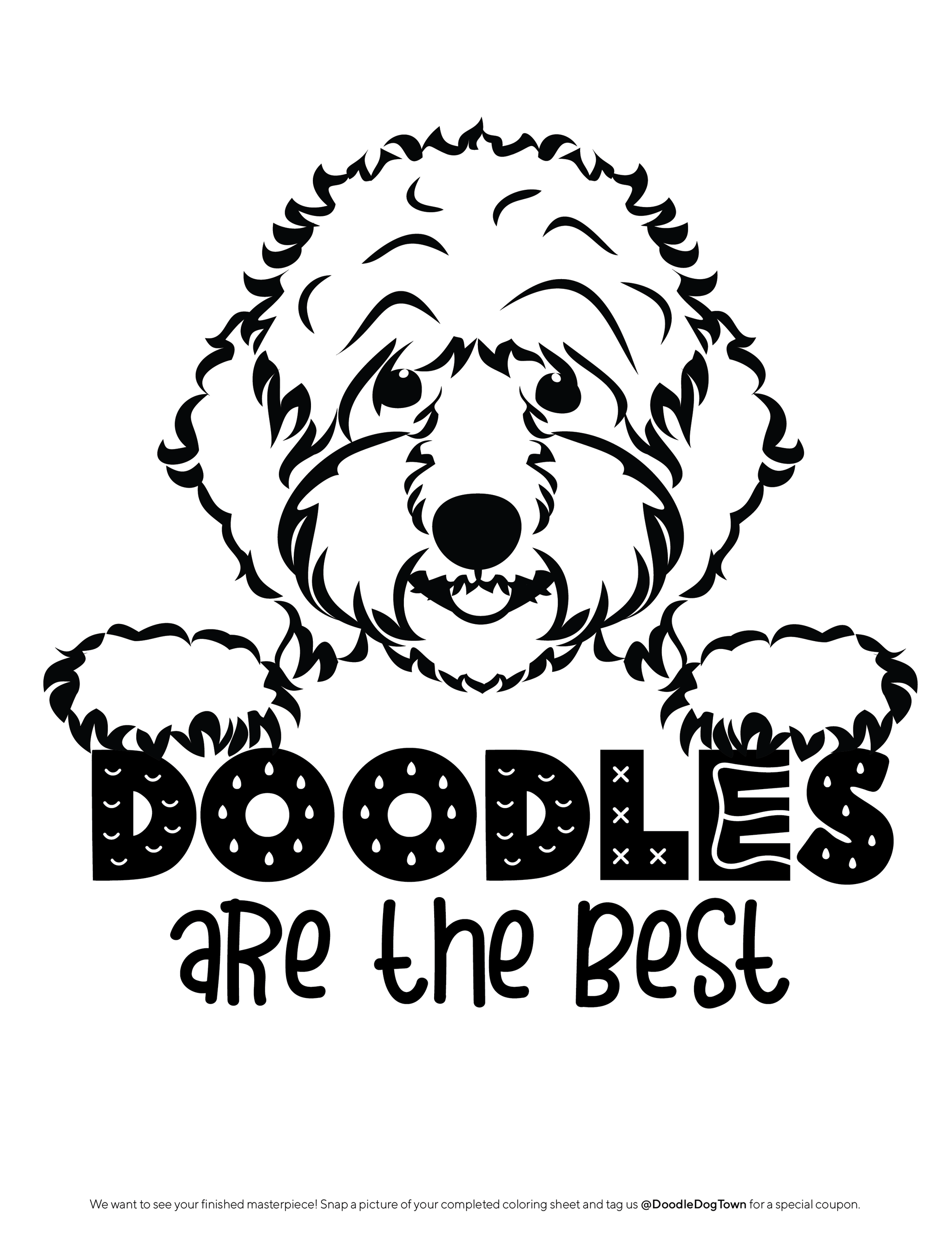 free doodle coloring pages printable